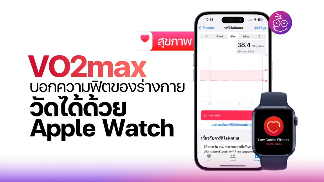 VO2max วัดได้ด้วย Apple Watch บอกความฟิตร่างกาย