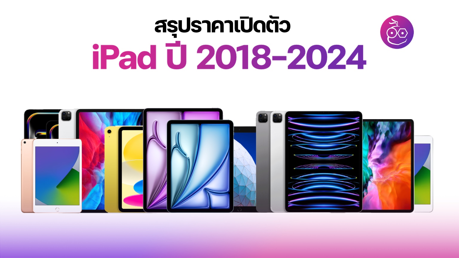 Timeline - iPad รุ่นล่าสุดตัวไหน มีกี่รุ่นแล้ว อัปเดต 1 ก.พ. 2022