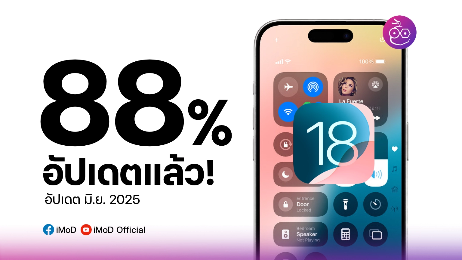 ผู้ใช้ iPhone รุ่นที่เปิดตัวมา 4 ปี - ปัจจุบัน 88% ได้อัปเดตเป็น iOS 18 ...