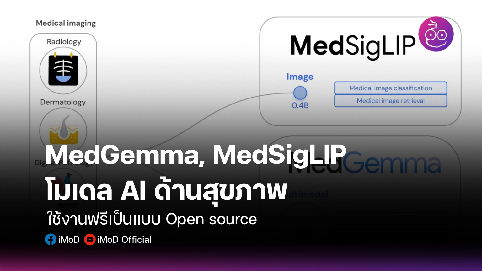 MedGemma และ MedSigLIP: โมเดล Open source สำหรับ AI ด้านสุขภาพจาก Google