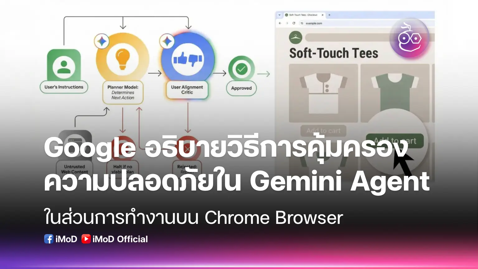 Google อธิบายวิธีการป้องกันความปลอดภัยของ Gemini Agent สำหรับ Chrome Browser